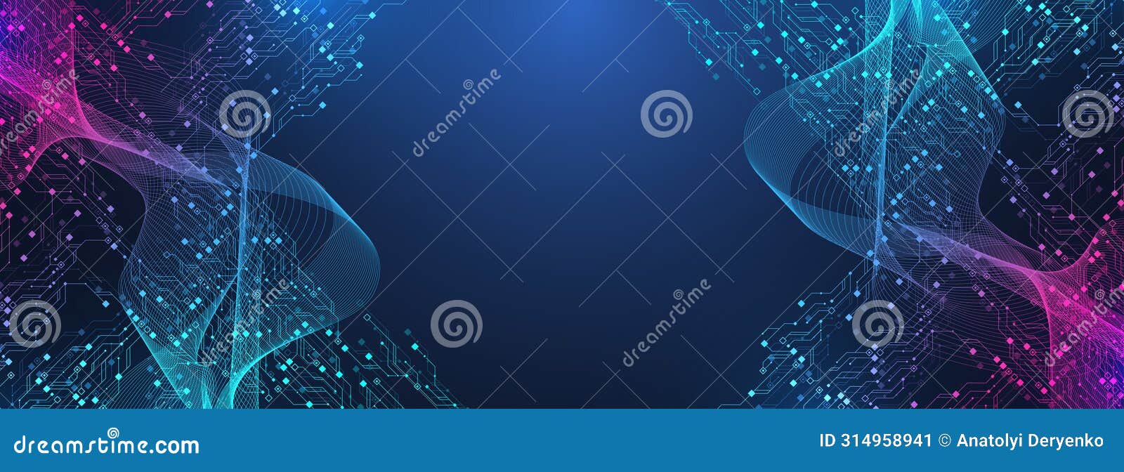 Quantum Technologies Concept. Deep Learning Artificial Intelligence ...