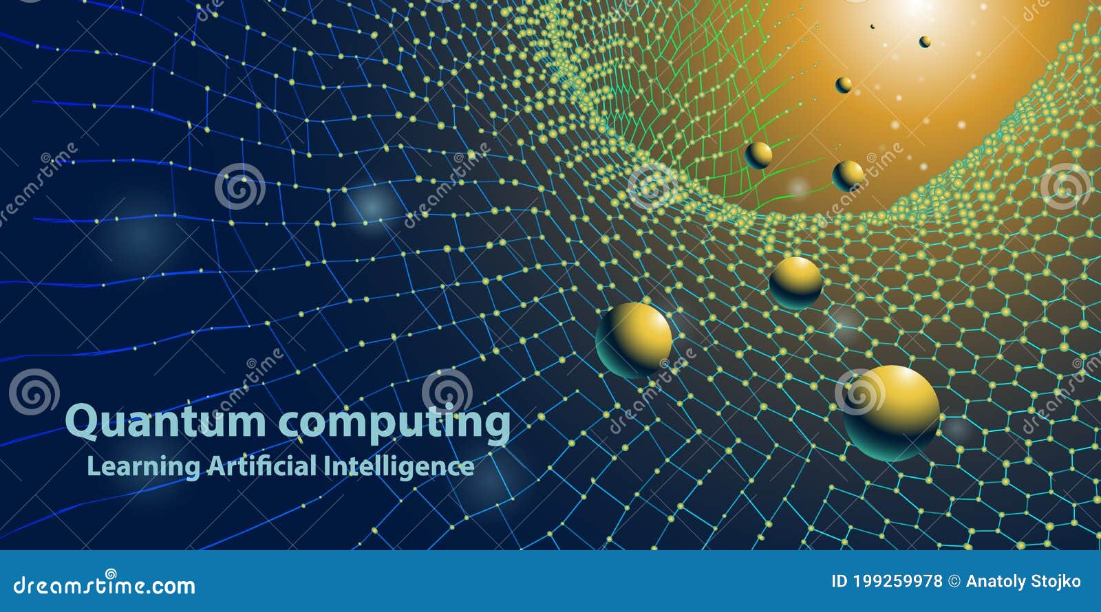 Deep Grid Of Glass Molecules - 3d Structure Visualization Royalty-Free ...