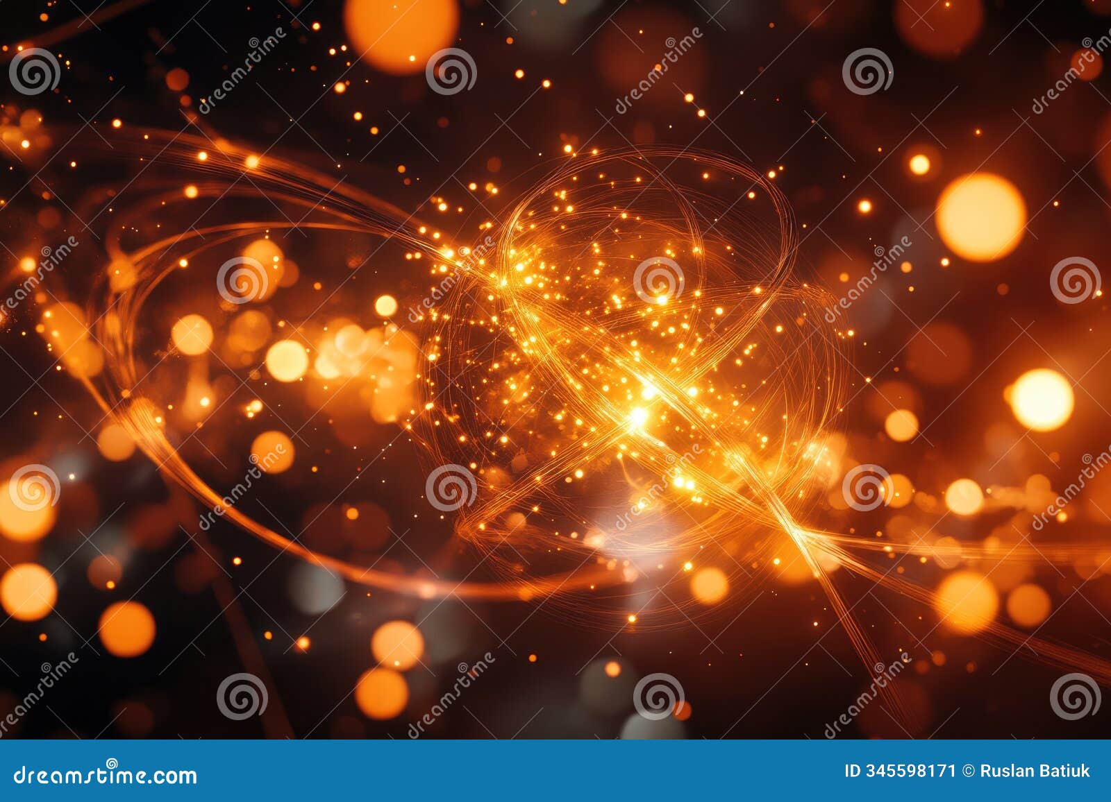 Quantum Threads: Concept of Quantum Strings, Illustrating the Intricate ...