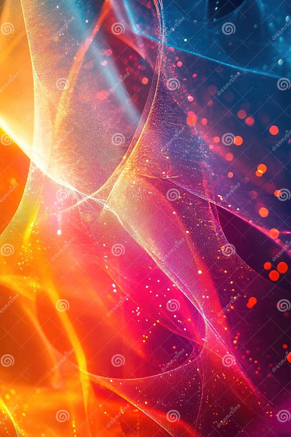 Quantum Threads: Concept of Quantum Strings, Illustrating the Intricate ...