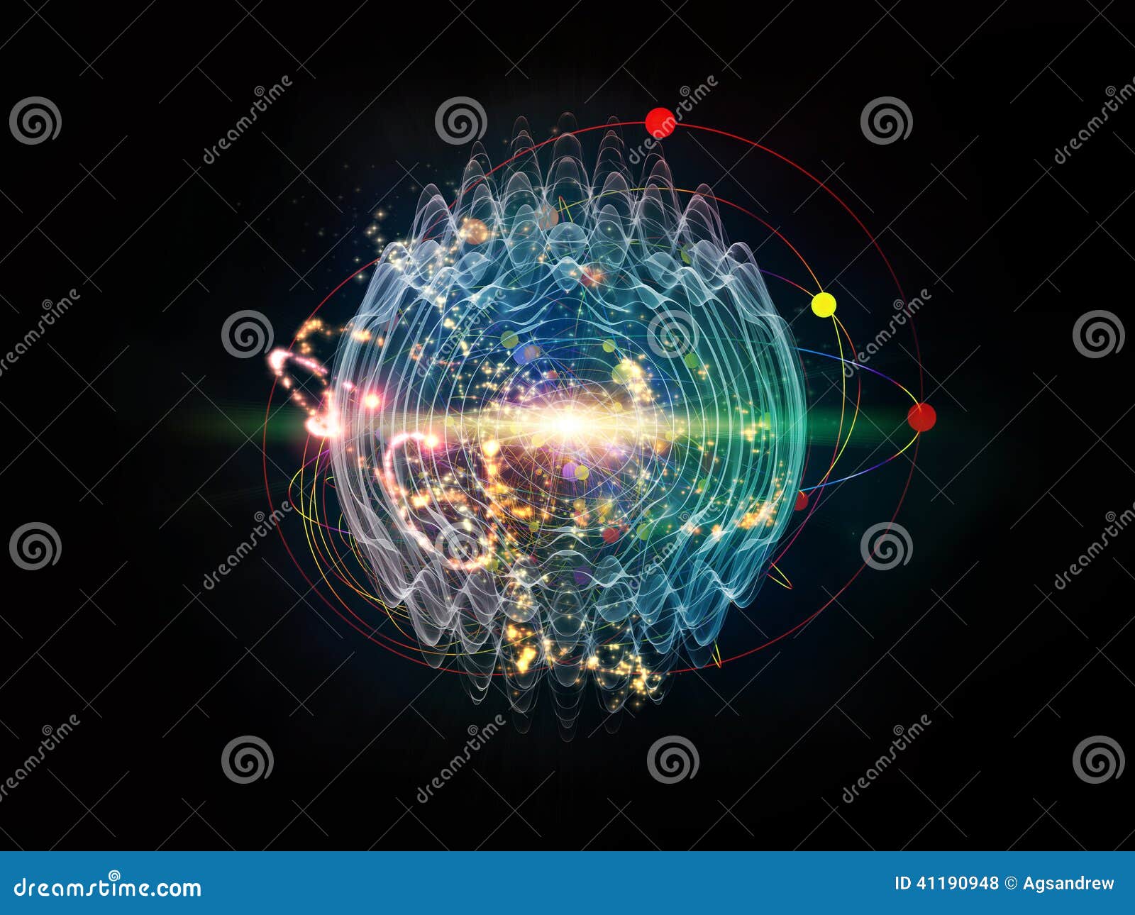 Quantum Wave illustrazione di stock. Illustrazione di sfondo - 41190948