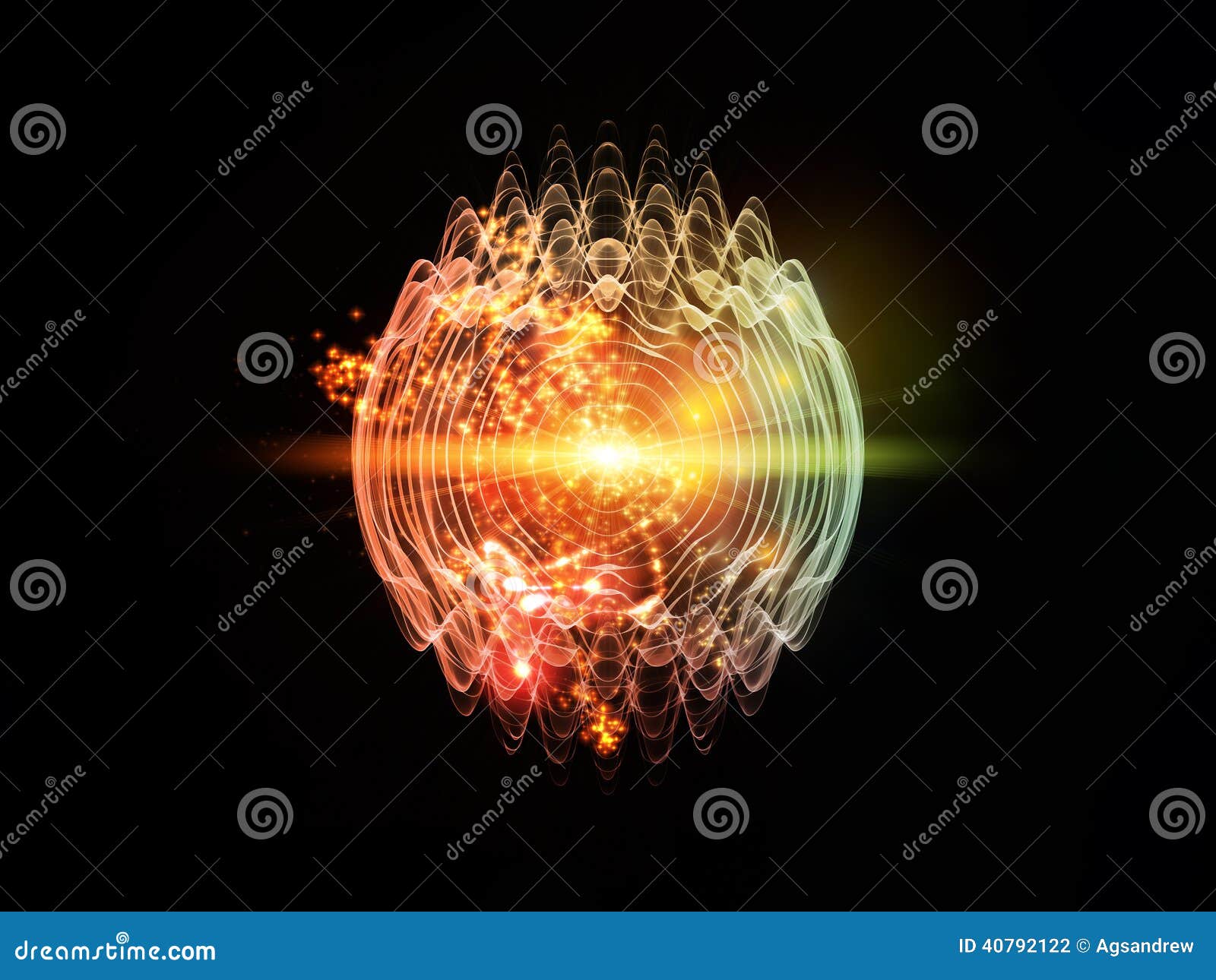 Quantum Wave stock photo. Image of glow, astrophysics - 40792122