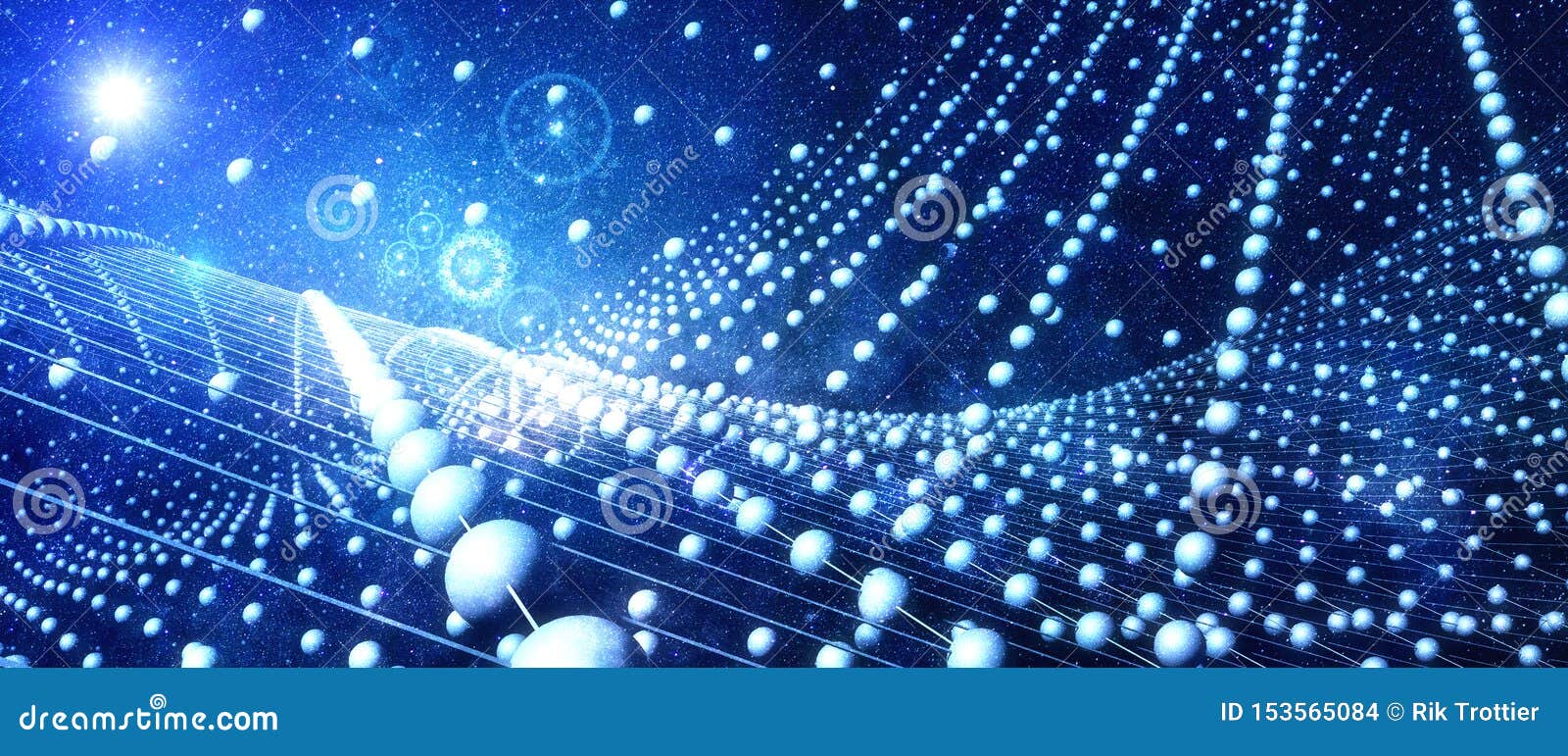 Quantum fluctuations stock illustration. Illustration of particles ...