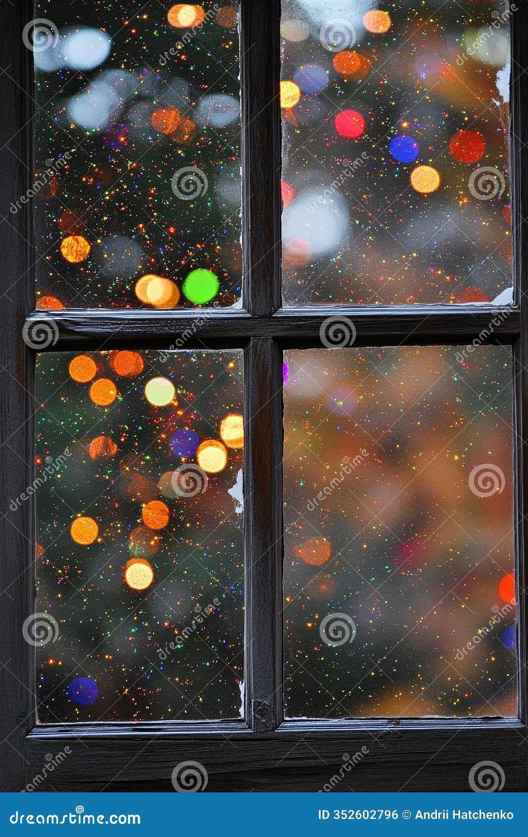 Quantum Window with Particle Effects Stock Illustration - Illustration ...