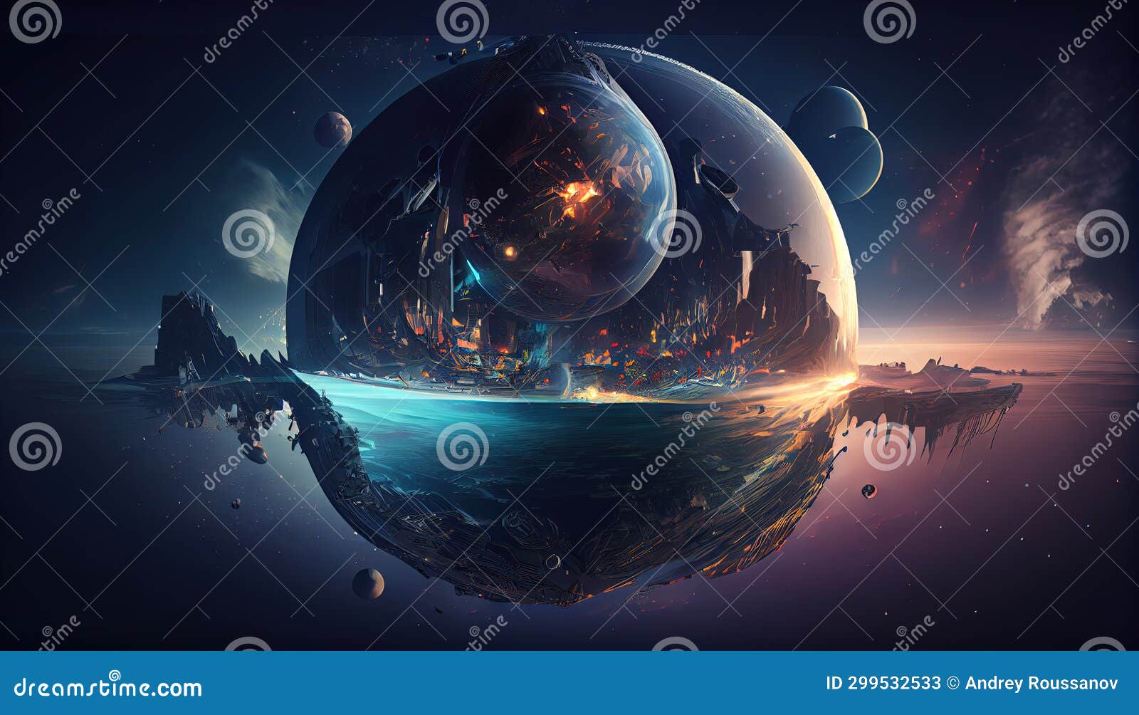 Quantum World Background. Ai Generated. Stock Image - Image of science ...