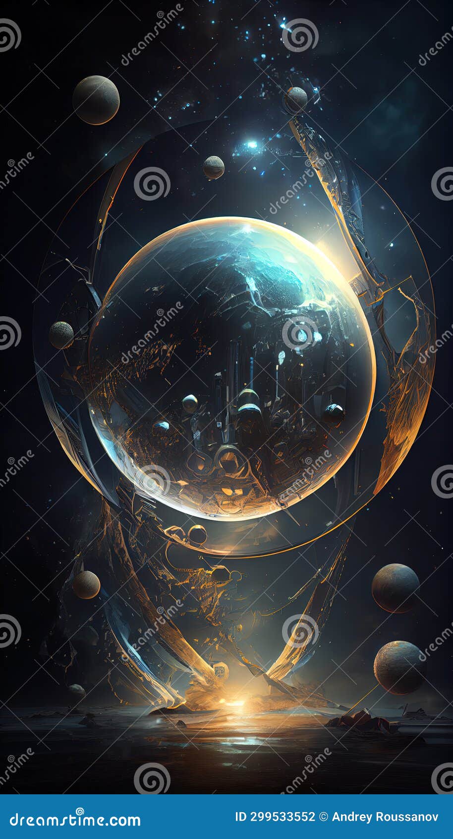 Quantum World Background. Ai Generated. Stock Photo - Image of cyber ...