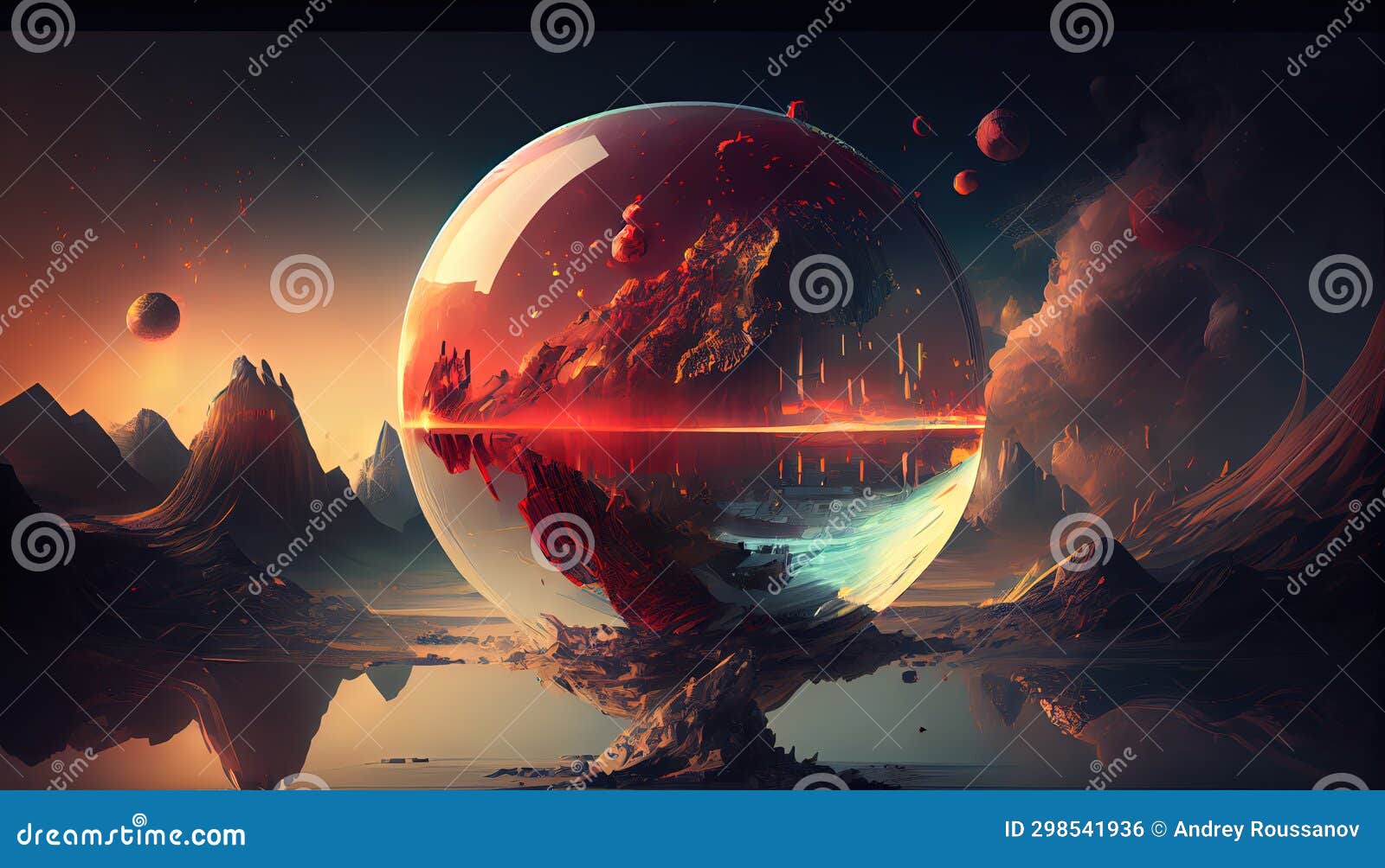 Quantum World Background. Ai Generated. Stock Illustration ...