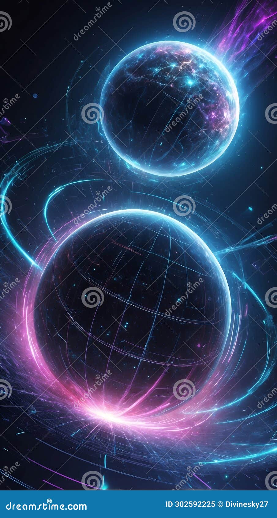 QuantumQuotient: Datas Quantum Frontier. AI Generate Stock Illustration ...