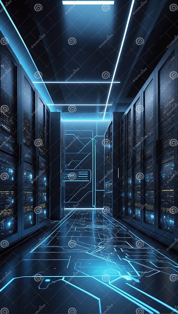 QuantumQuotient S Data Symphony: 3D Harmony Unleashed. AI Generate Stock Illustration ...