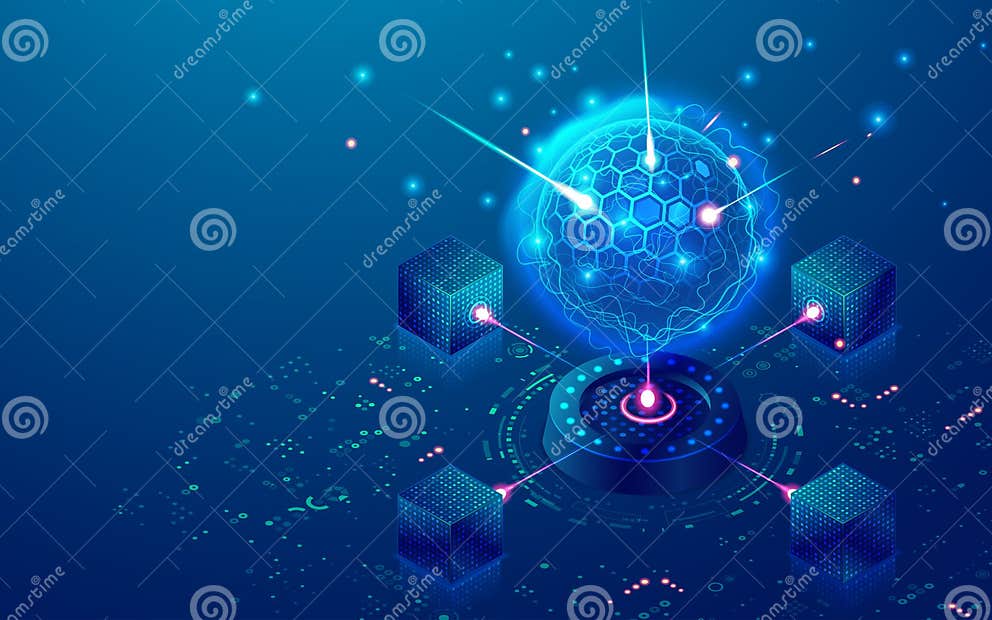 QuantumTech stock vector. Illustration of tech, engineering - 310121220