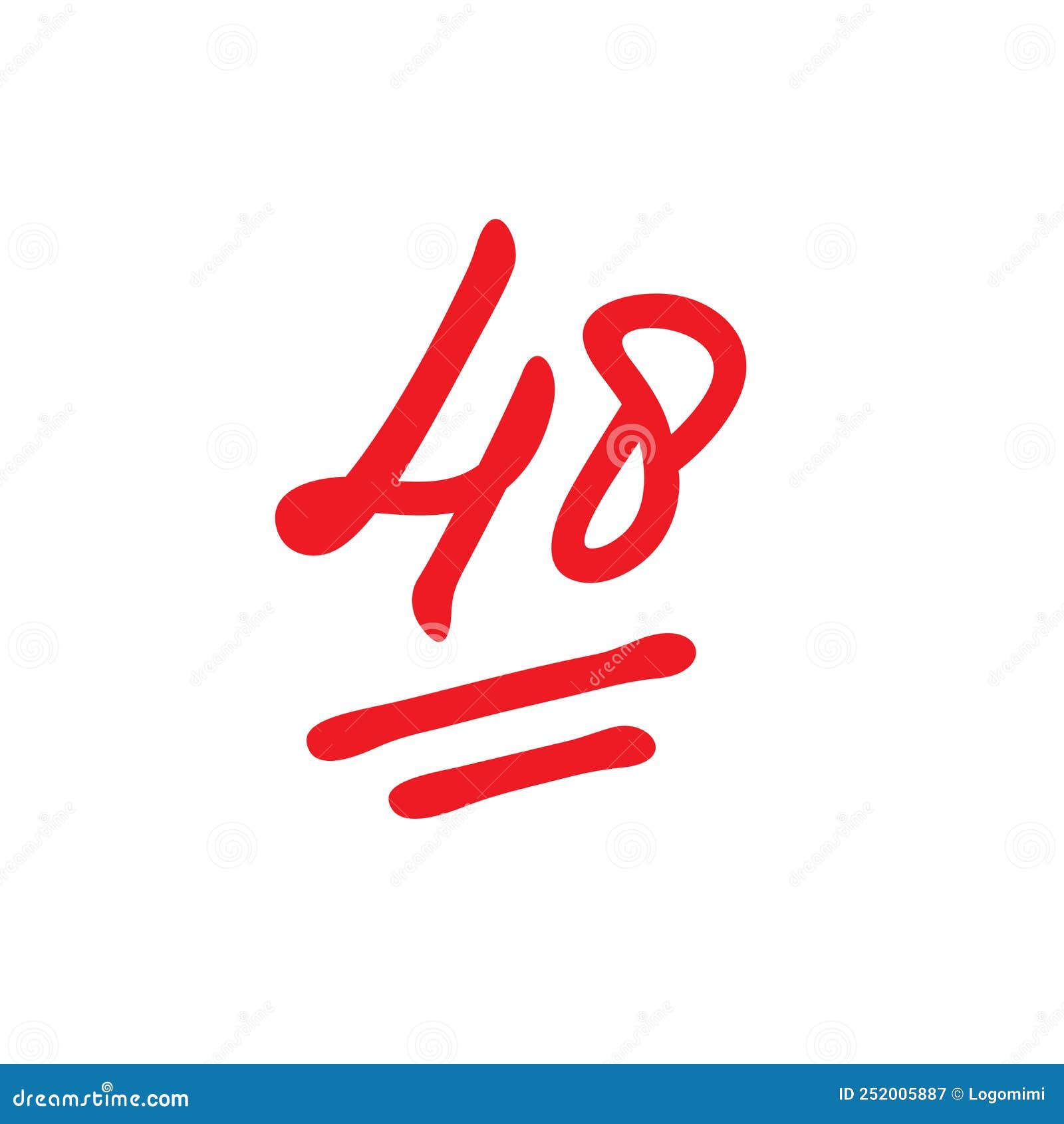 Quarante-huit Points Illustration 48 Points Score Final Examen Vecteur ...