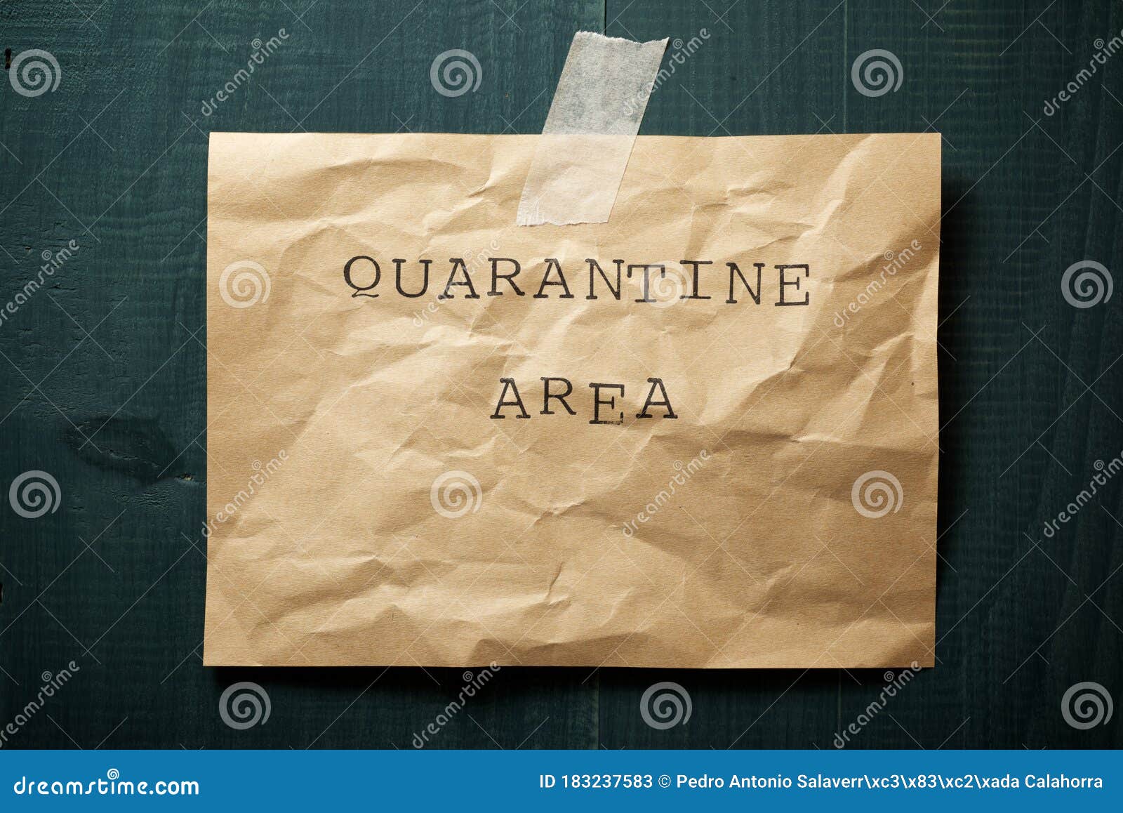 Quarantine area text stock image. Image of quote, corona - 183237583