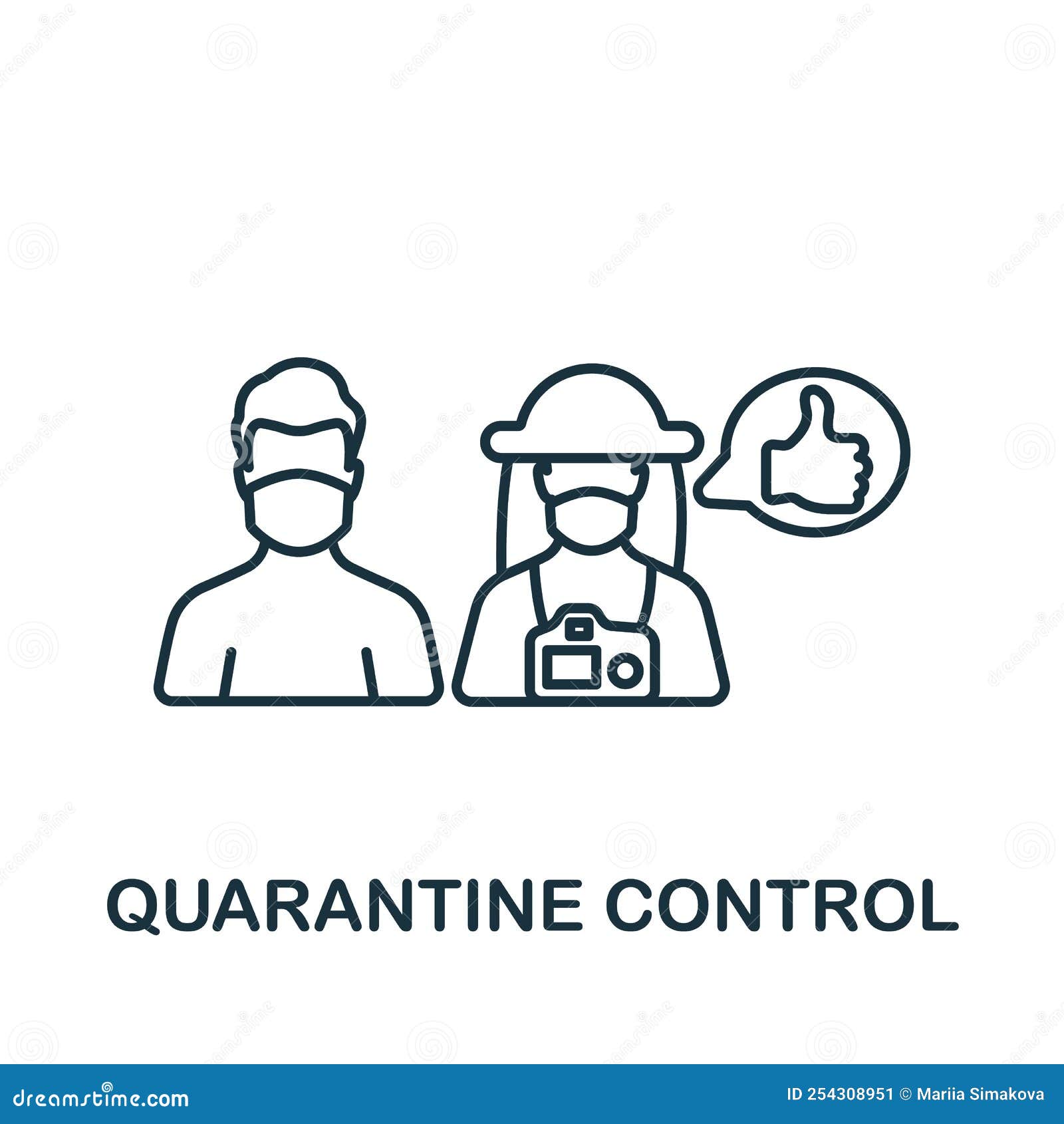 Quarantine Control Icon. Line Simple Quarantine Icon for Templates, Web ...