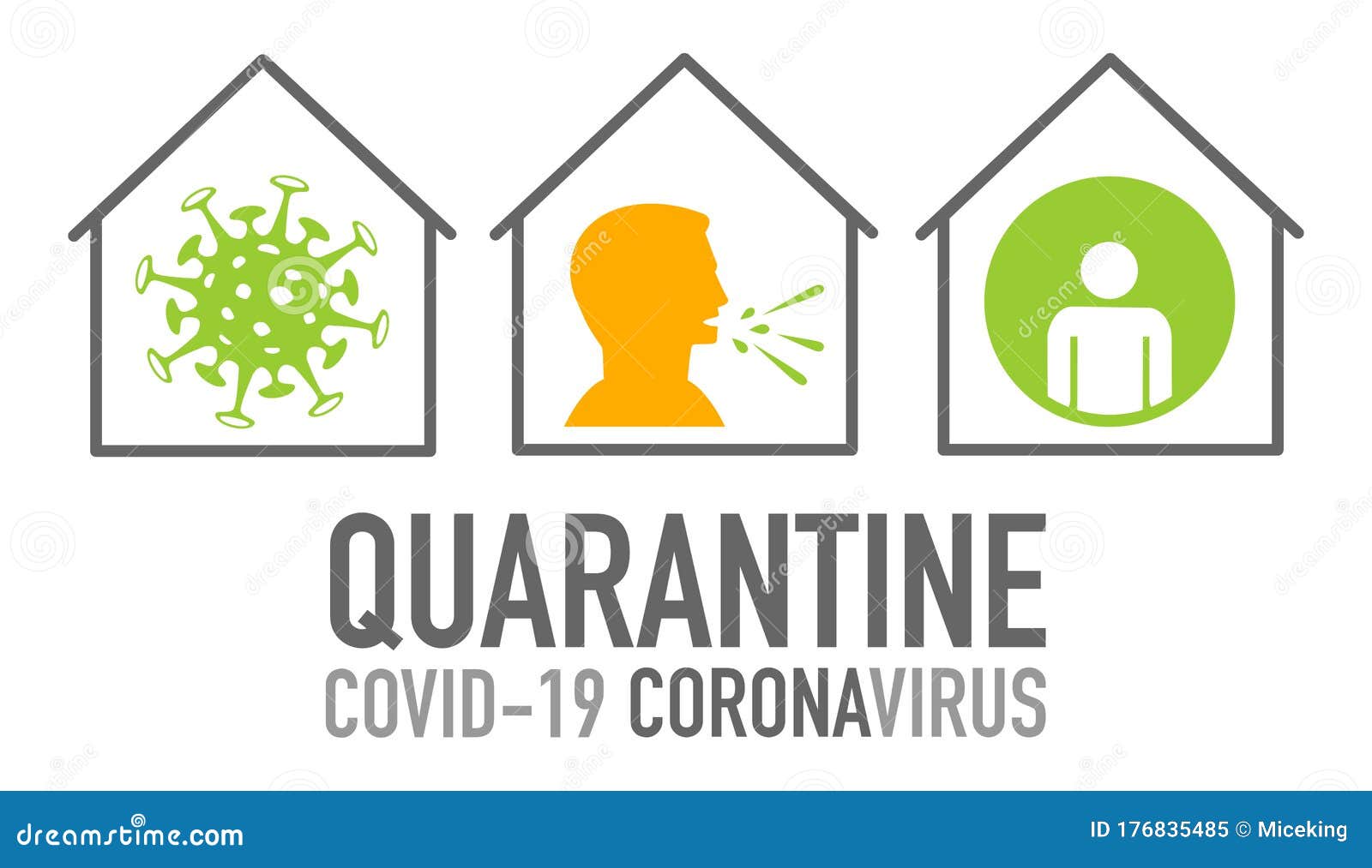 Quarantine Covid-19 Coronavirus with Vector Icons Stock Vector ...