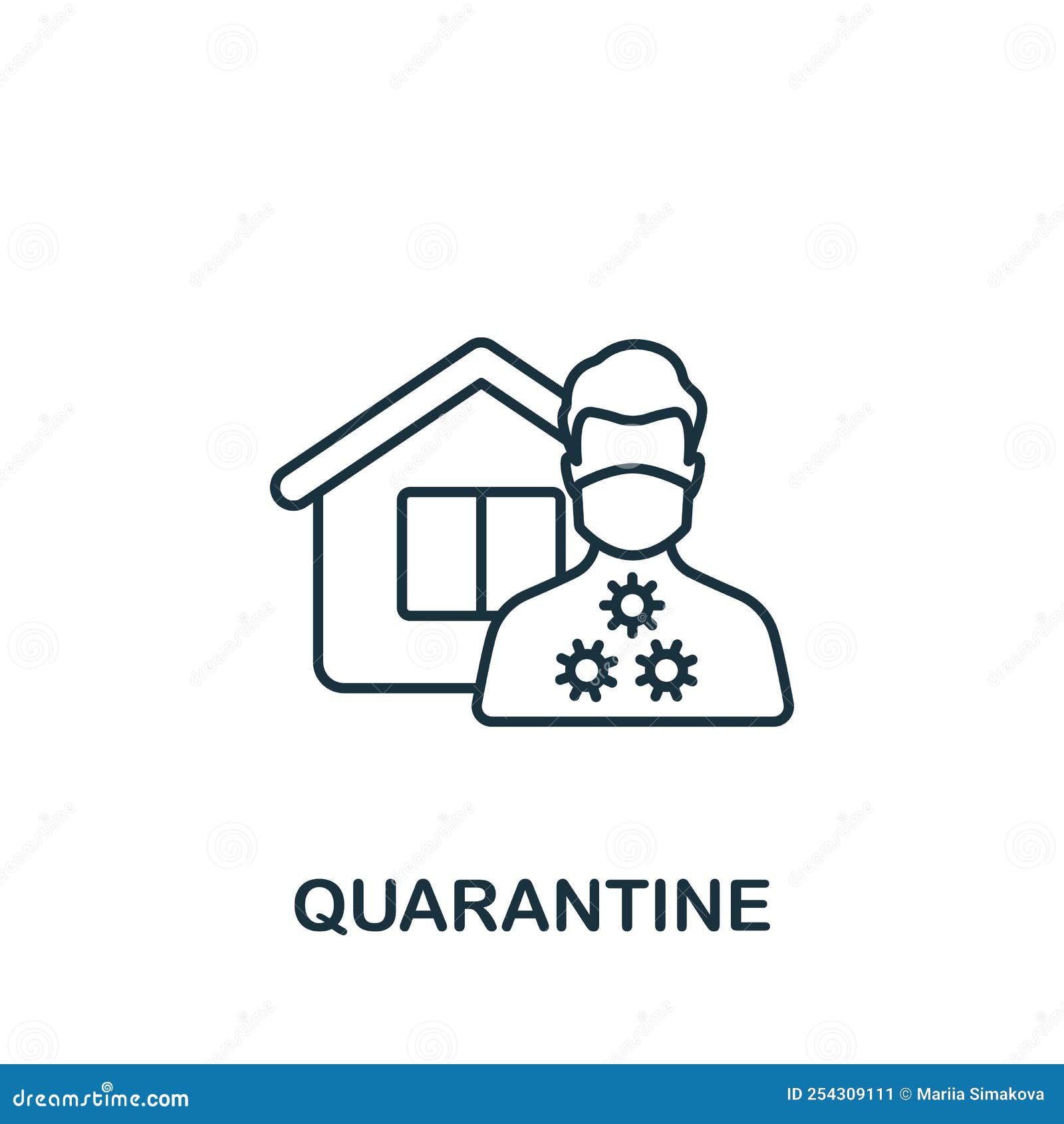 Quarantine Icon. Line Simple Quarantine Icon for Templates, Web Design ...