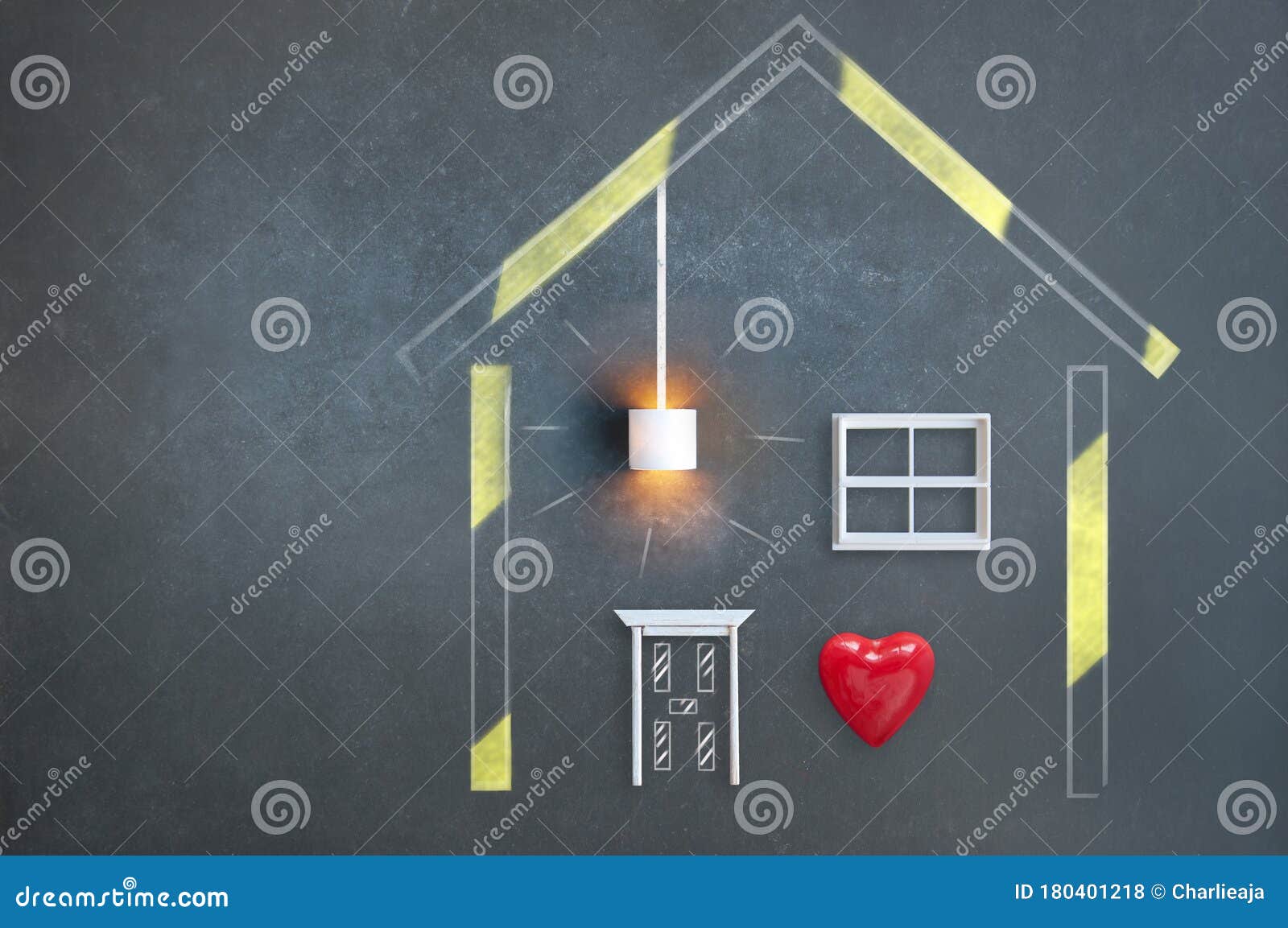 Quarantine, Self Isolation House Concept Stock Photo - Image of self ...