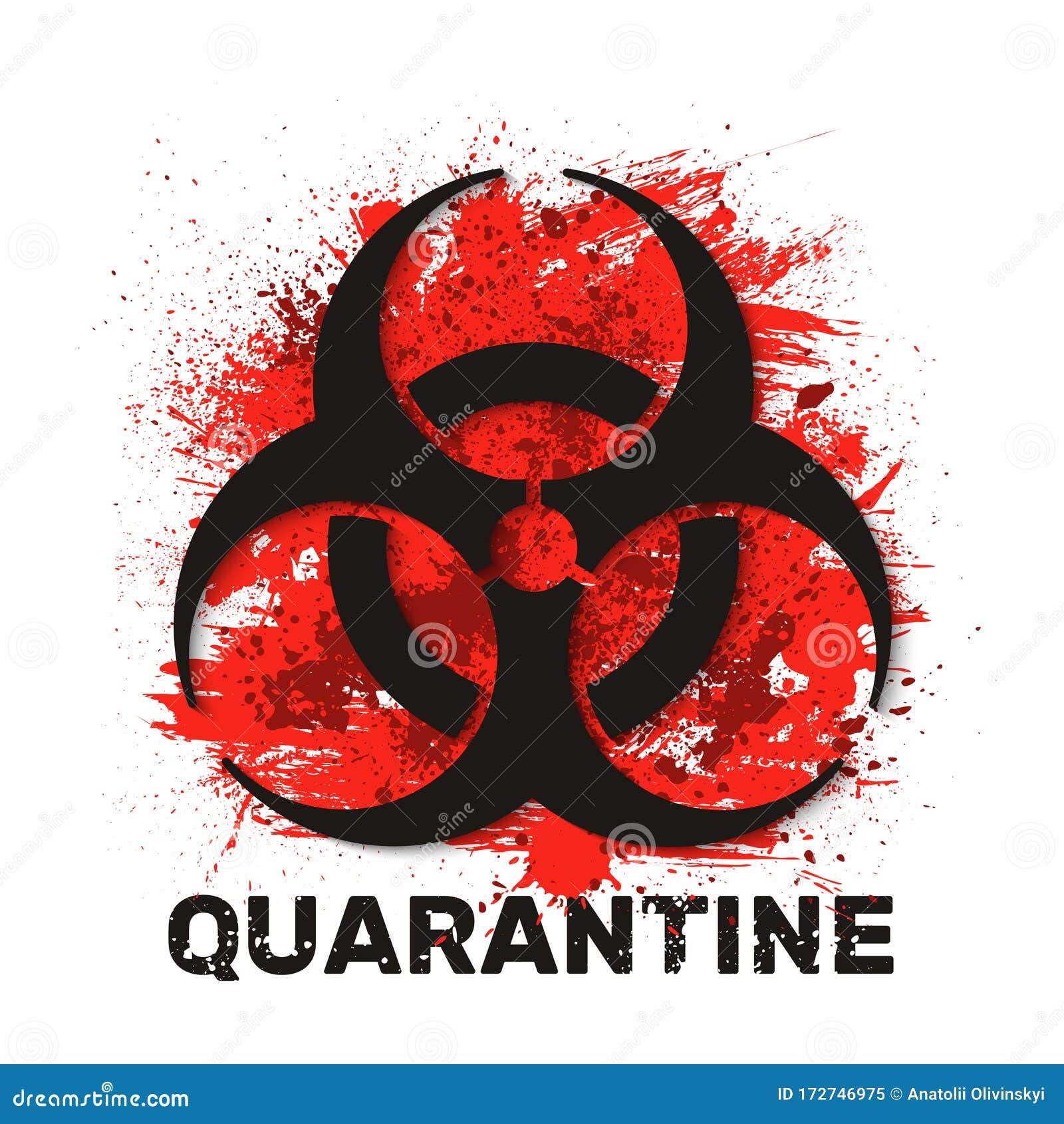 Quarantine Sign. Biohazard Danger Virus Warning Stock Vector ...