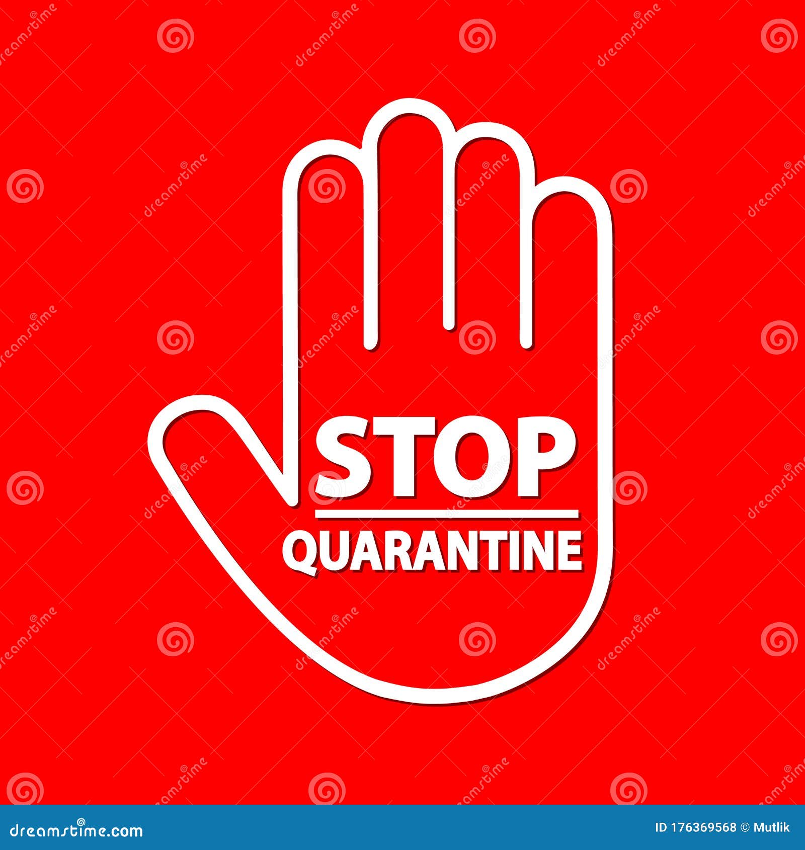 Quarantine Sign that Indicates the Boundaries of the Quarantine Zone ...