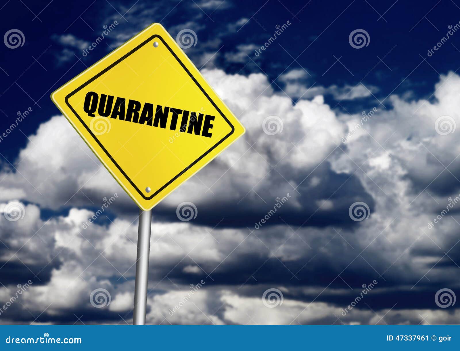 Quarantine sign stock image. Image of path, depression - 47337961