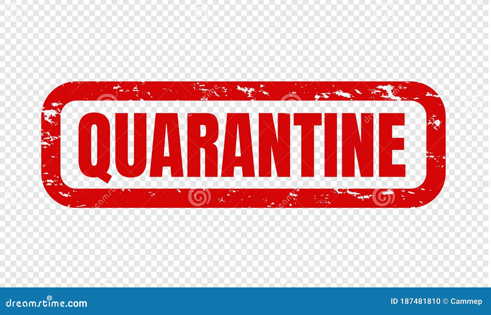 Quarantine Text Isolated Transparent Background Stock Vector ...