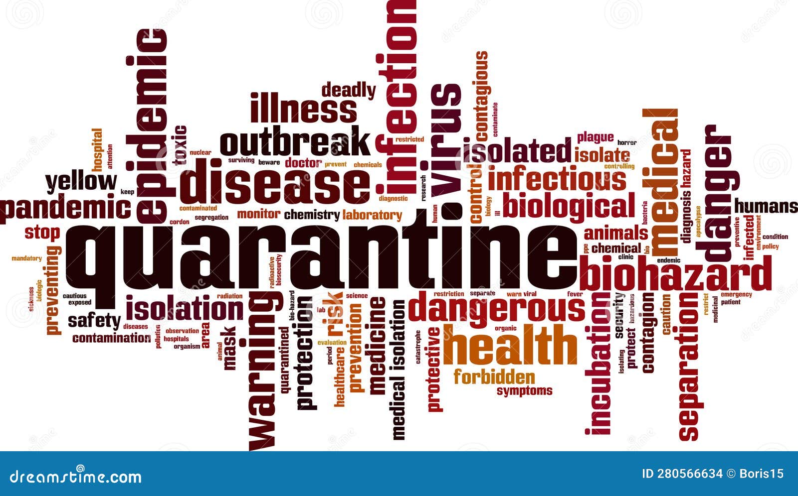 Quarantine word cloud stock vector. Illustration of chemical - 280566634