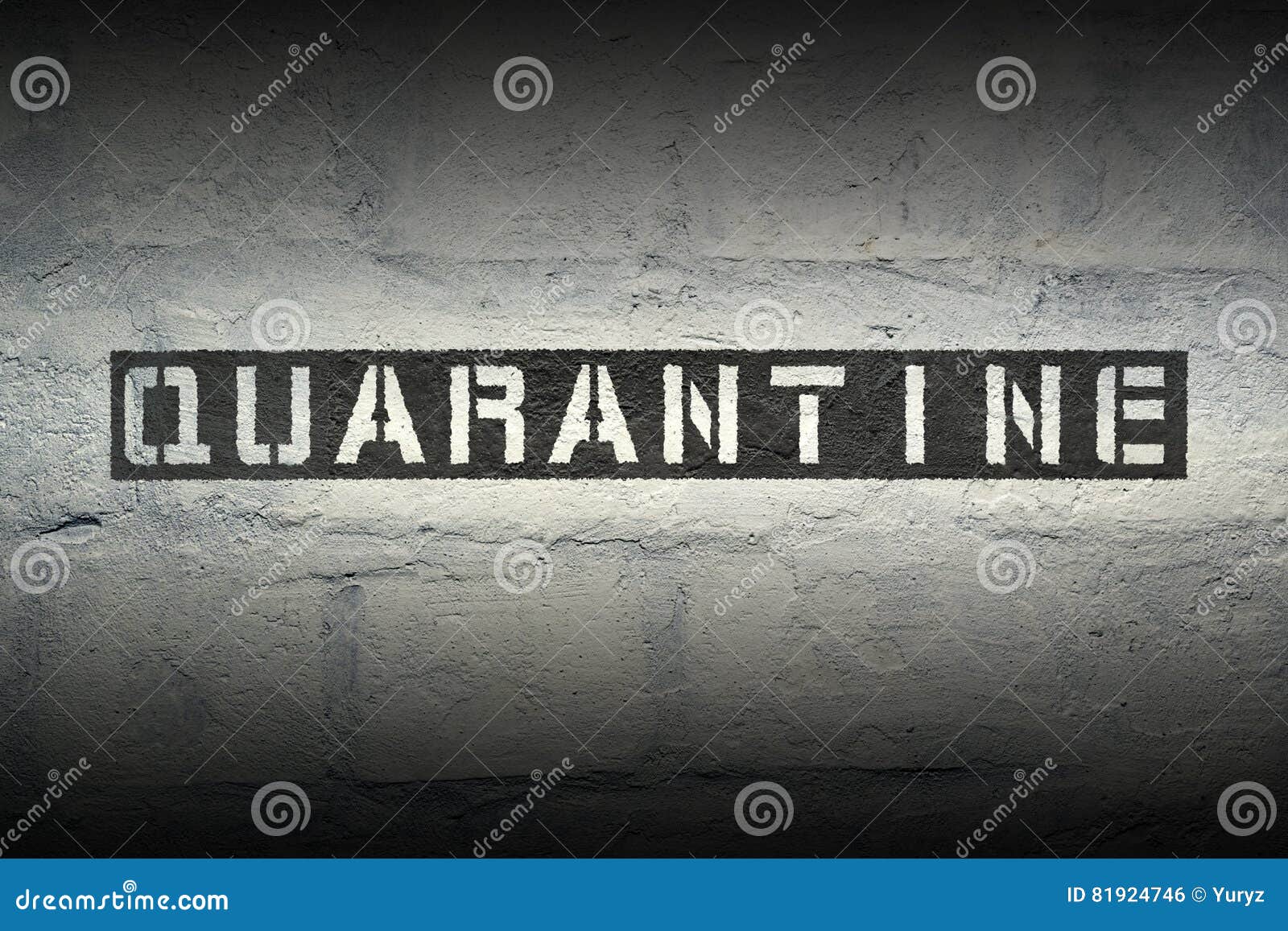 Quarantine WORD GR stock photo. Image of stencil, safety - 81924746