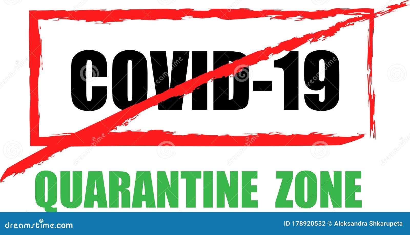 Quarantine Zone Sign Vector Illustration Stock Vector - Illustration of ...