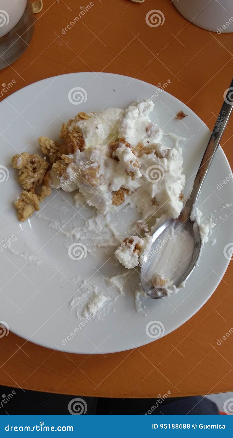 Quark with Musli and Nuts Austrian Breakfast Meal Stock Photo - Image ...