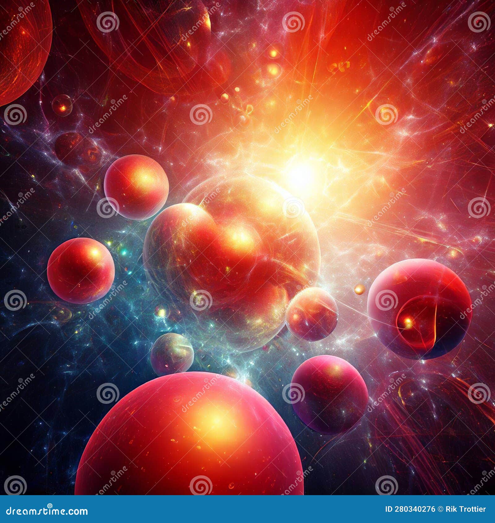 Quarks stock illustration. Illustration of chemistry - 280340276