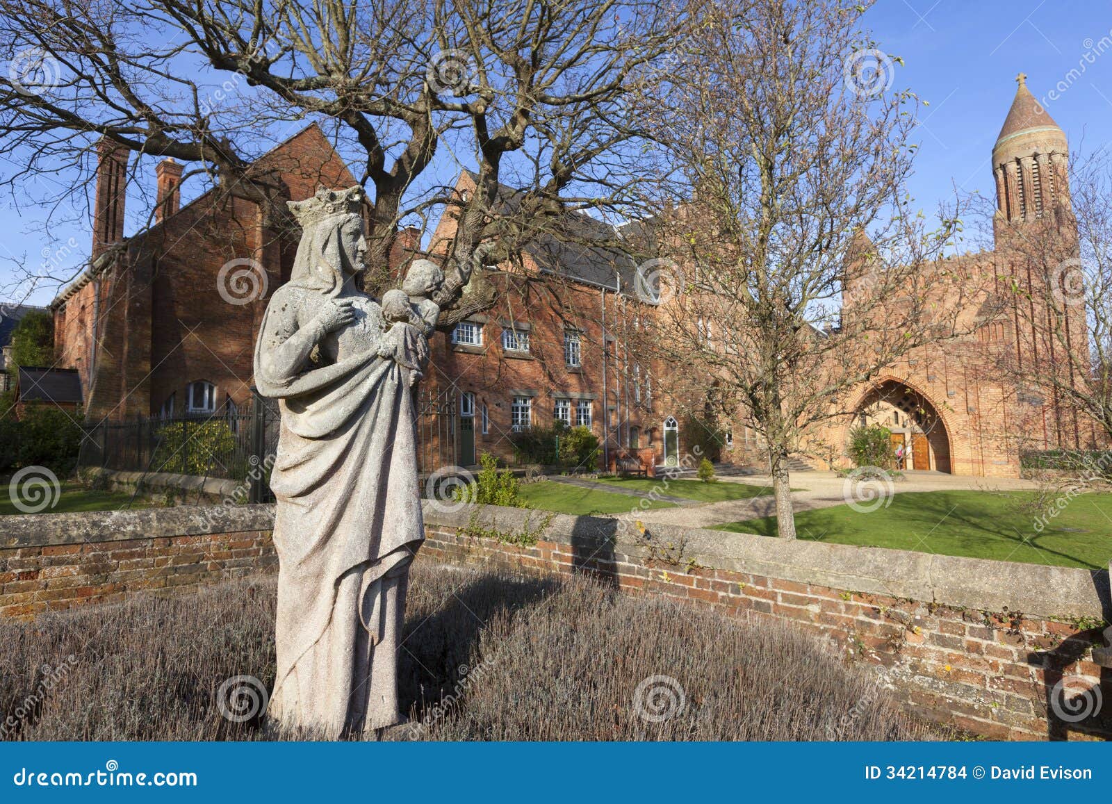 Quarr Abbey stock photo. Image of ancient, grass, cathedral - 34214784