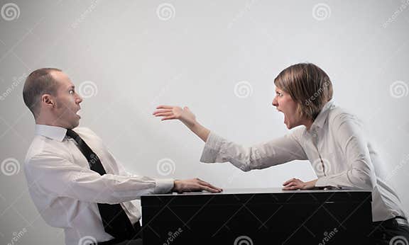 Quarrel stock photo. Image of quarrel, scream, rage, work - 23731858