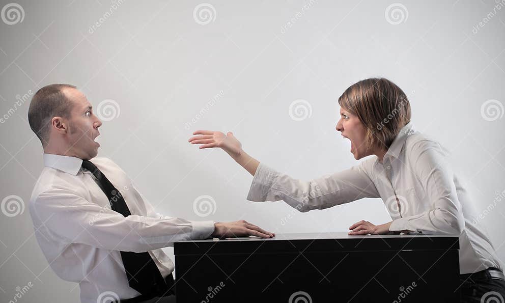 Quarrel stock photo. Image of quarrel, scream, rage, work - 23731858