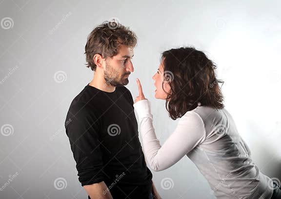 Quarrel stock image. Image of relationship, finger, divorce - 9095191
