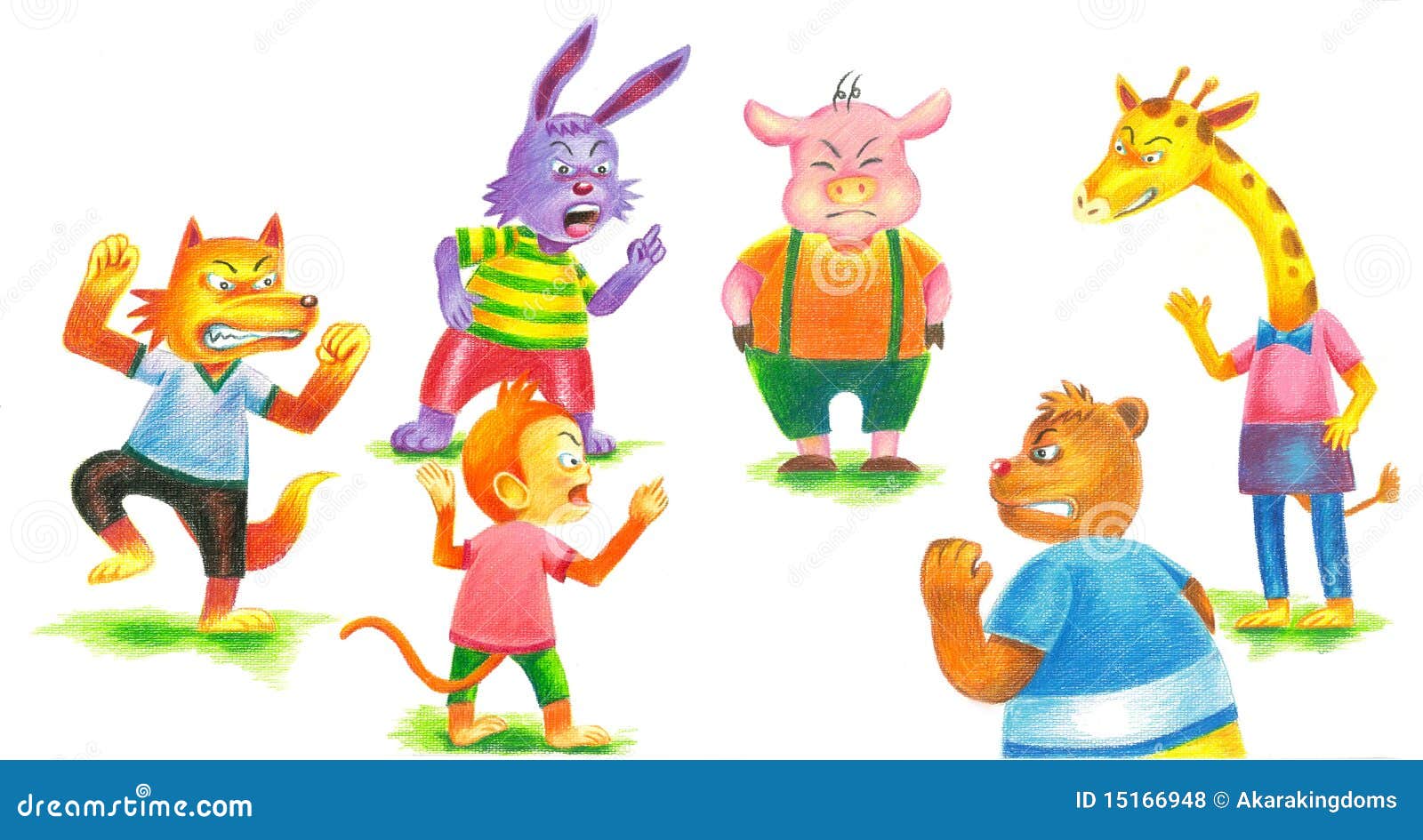 Quarrel animal stock illustration. Illustration of design - 15166948