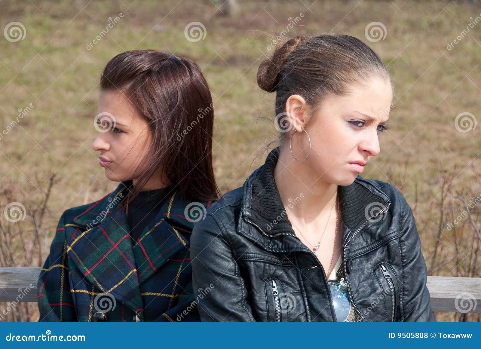 Quarrel girls stock photo. Image of caucasian, female - 9505808