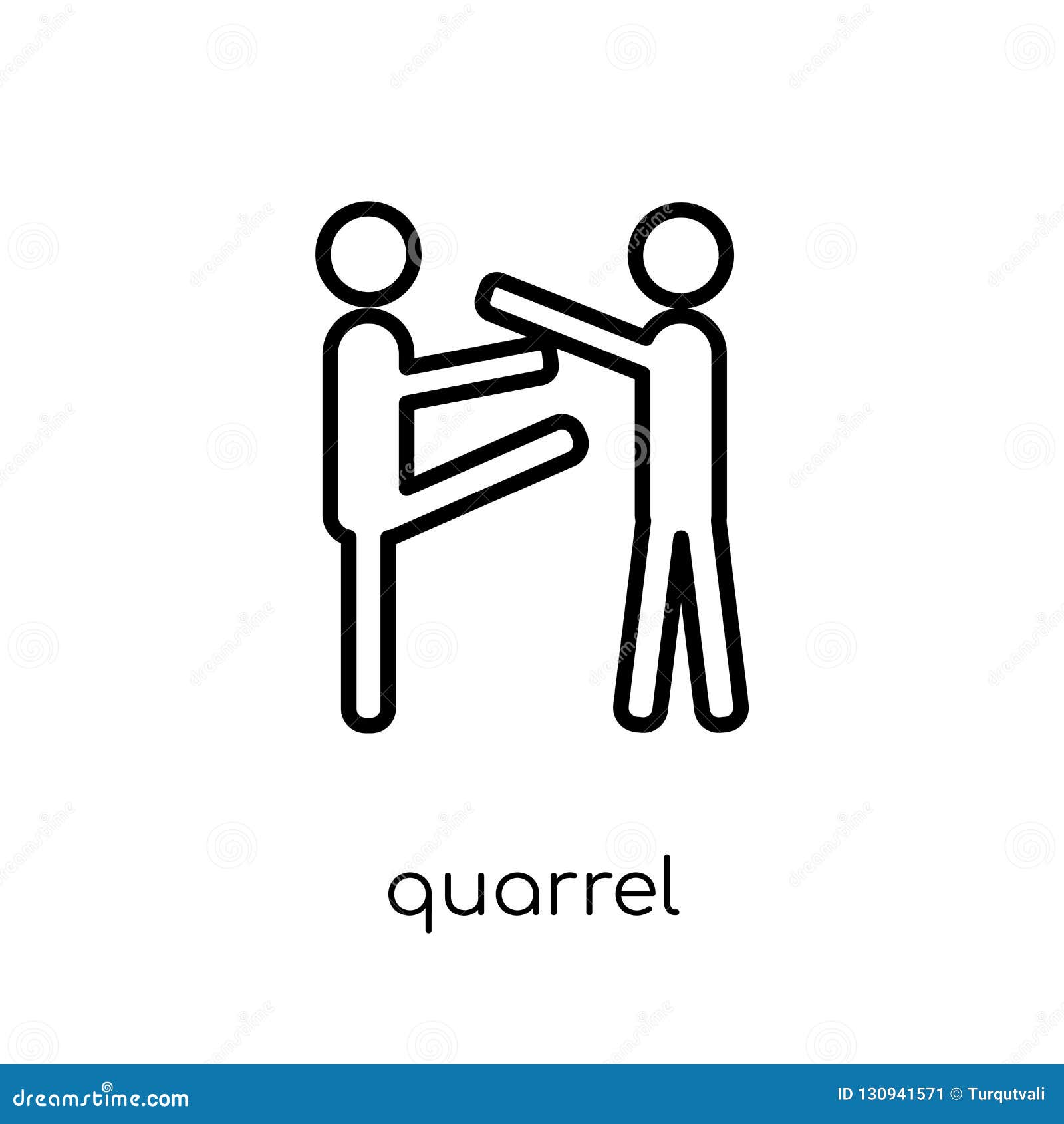 Quarrel Icon. Trendy Modern Flat Linear Vector Quarrel Icon on W Stock ... Quarrel Icon. Trendy Modern Flat Linear Vector Quarrel Icon on W Stock ...