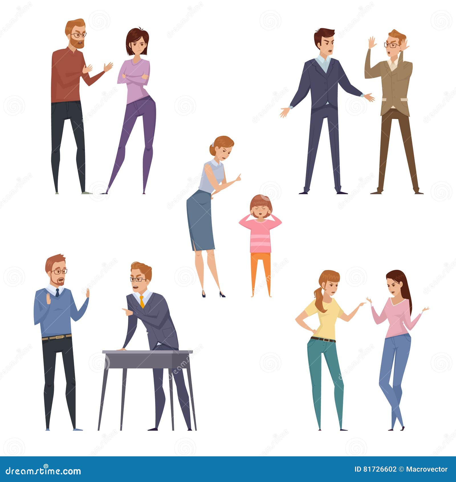 Quarrel Cartoons, Illustrations & Vector Stock Images - 8503 Pictures ...