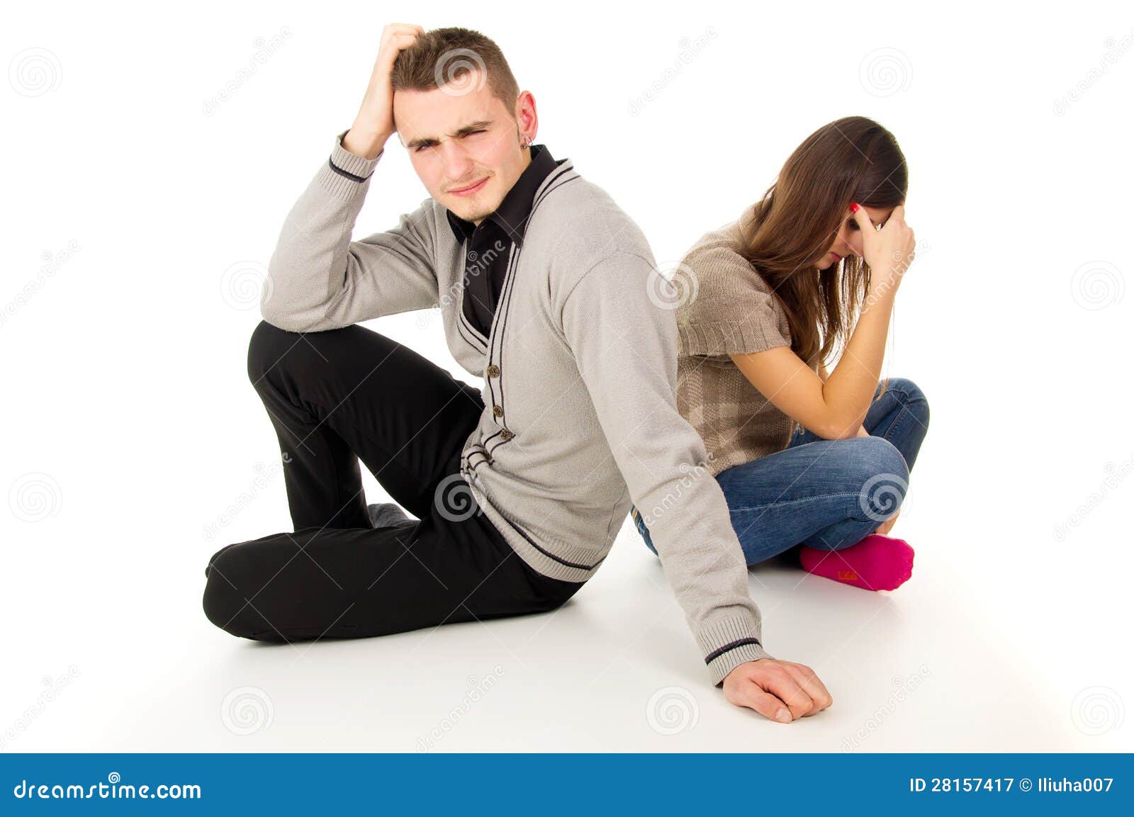 Quarrel between a Man and a Woman Stock Image - Image of adult, lovers ...