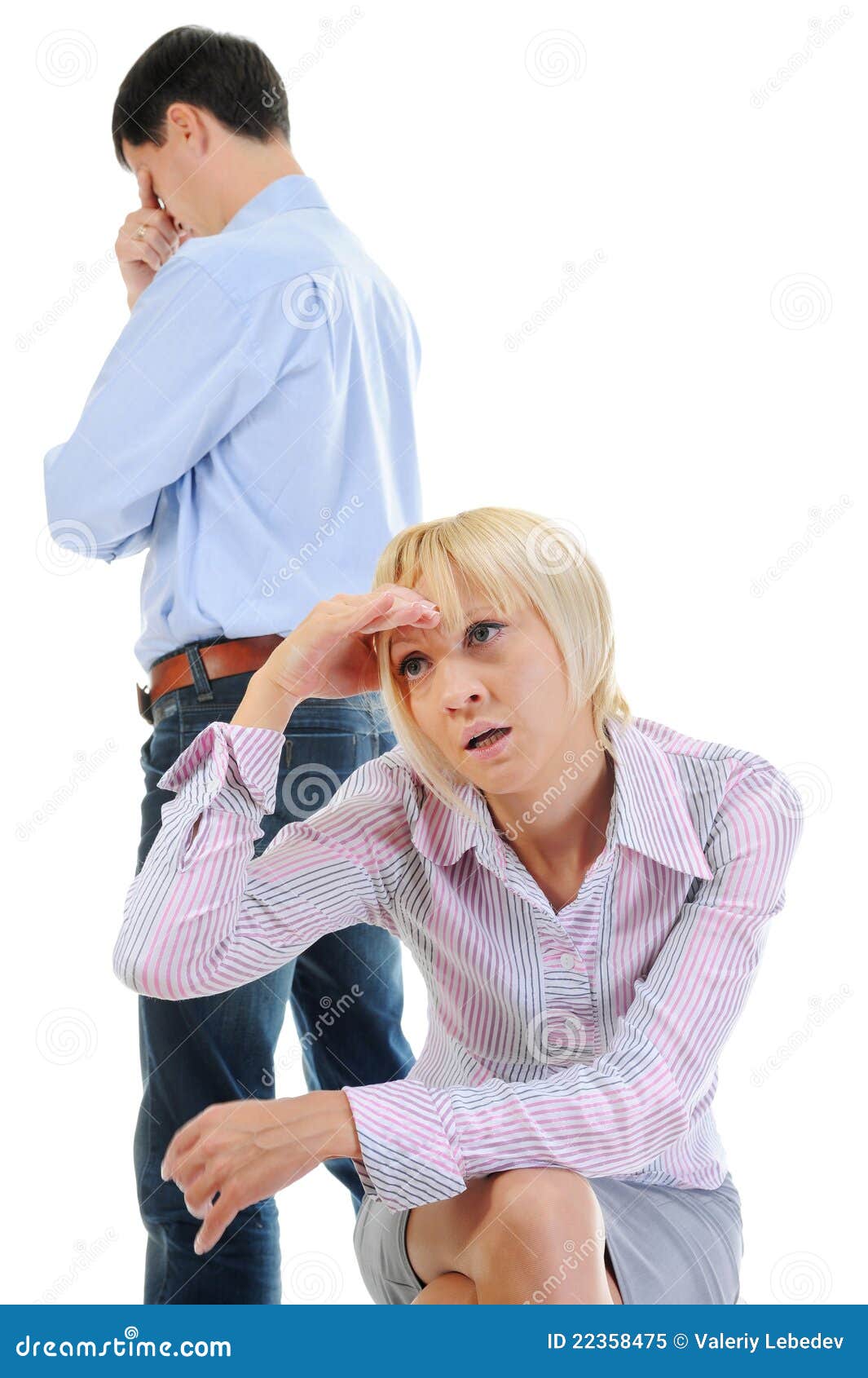 Quarrel men and women stock image. Image of family, married - 22358475