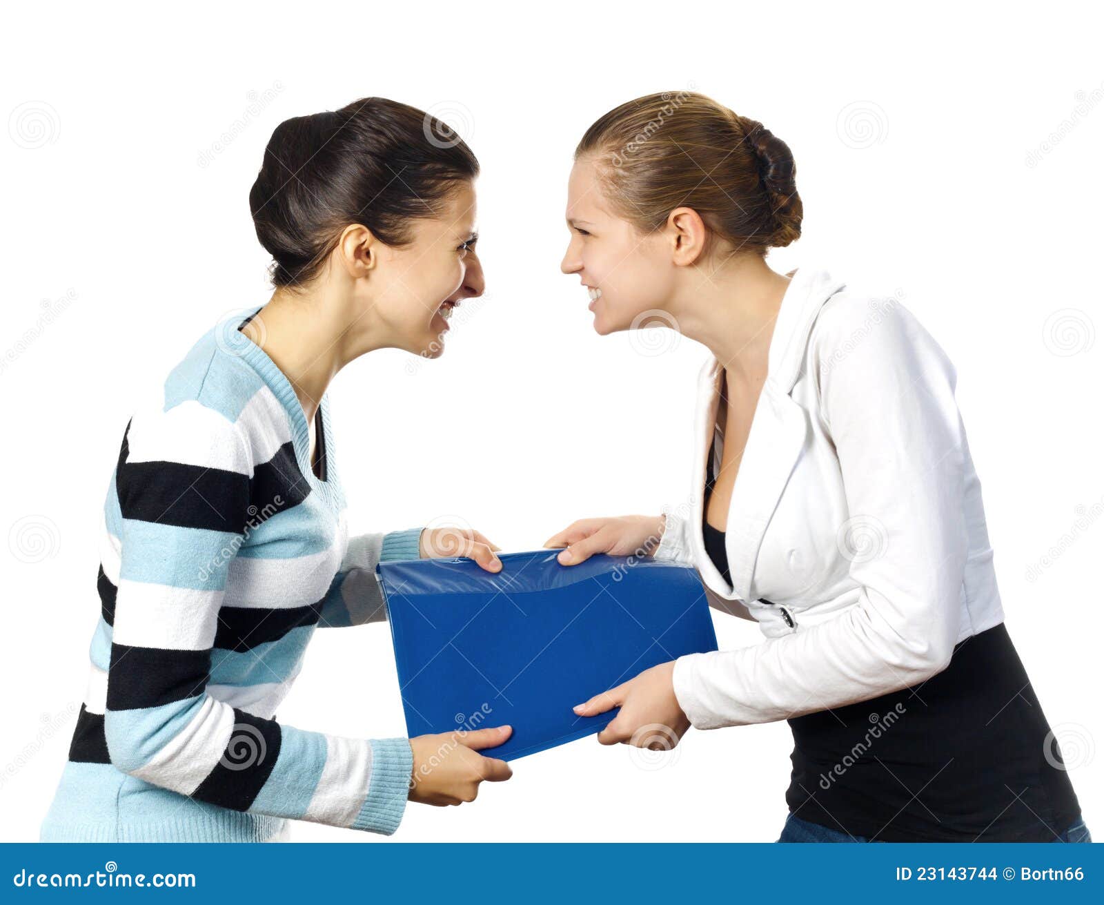 Quarrel of Two Business Women Stock Photo - Image of anger, irritation ...