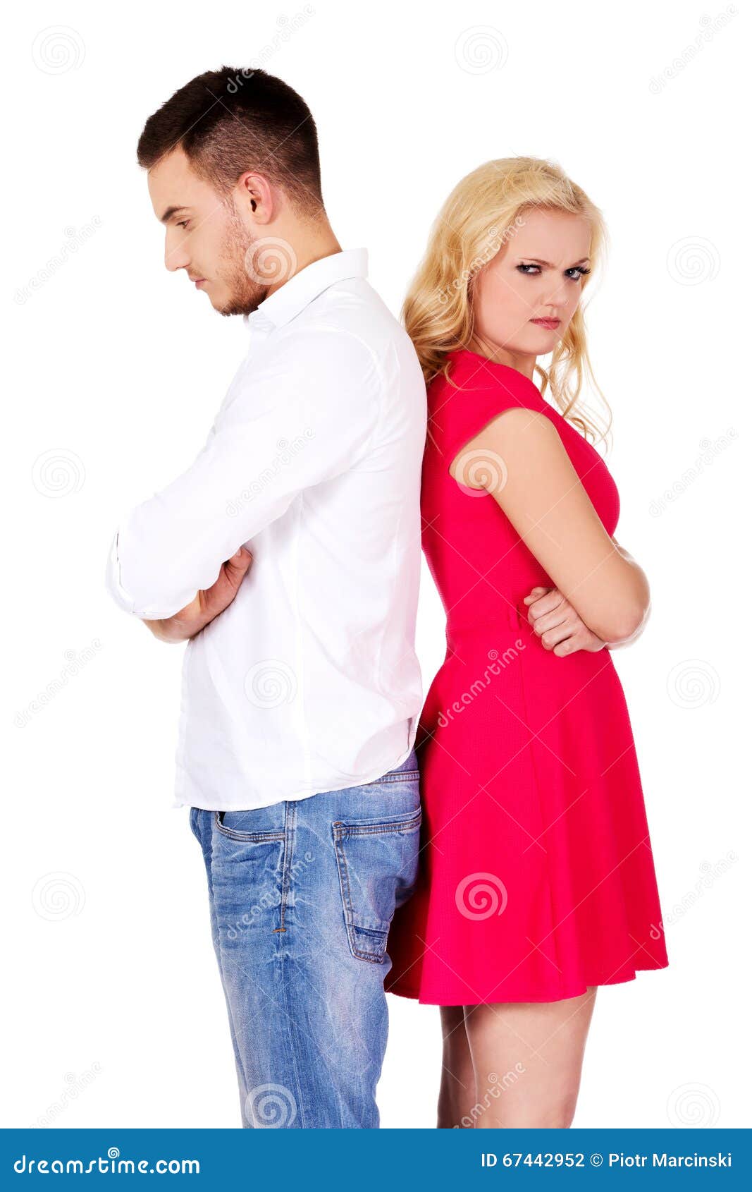Quarreling Couple Not Talking To Each Other Stock Photo - Image of ...