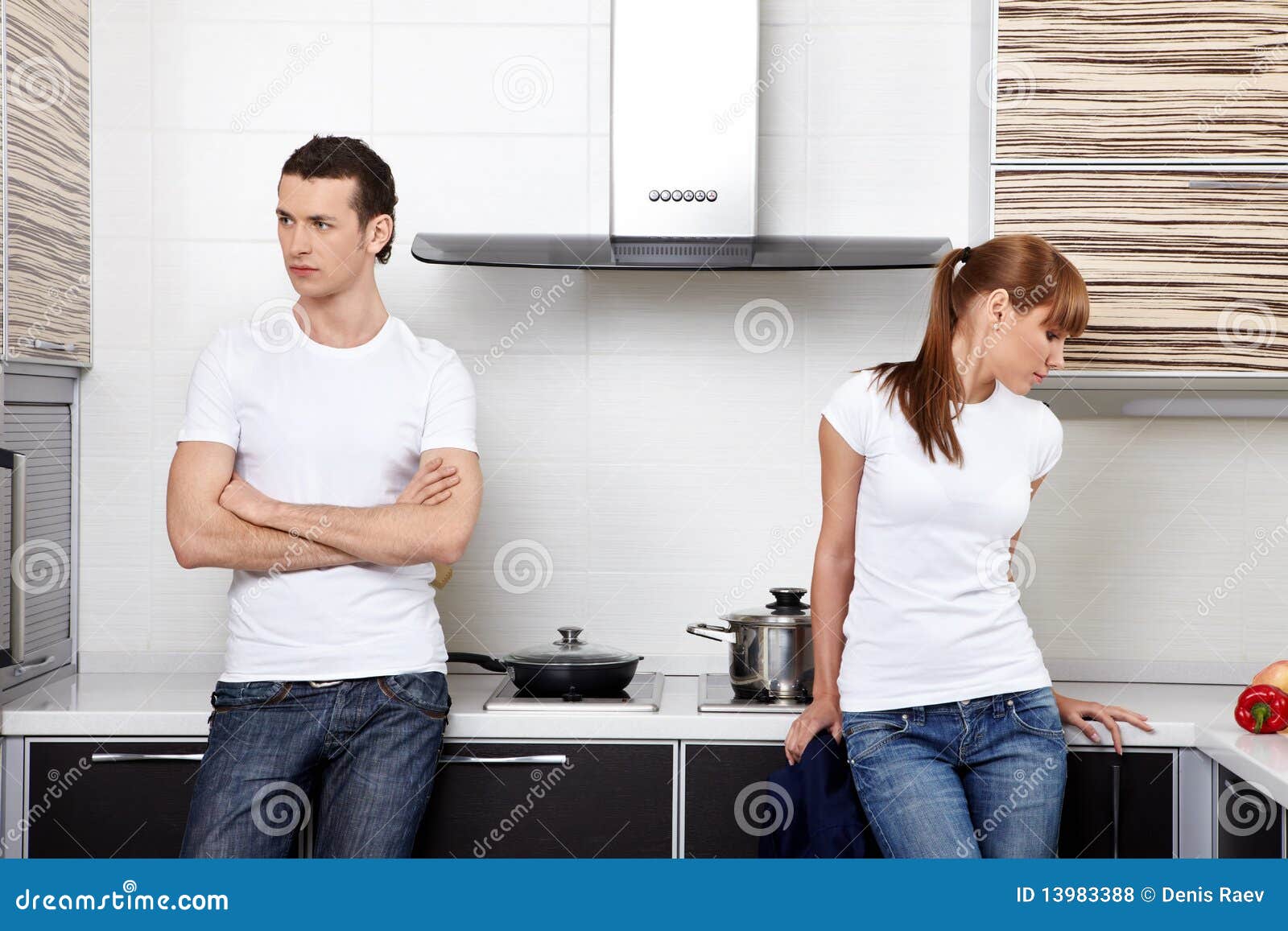The quarrelled couple stock photo. Image of husband, conflict - 13983388