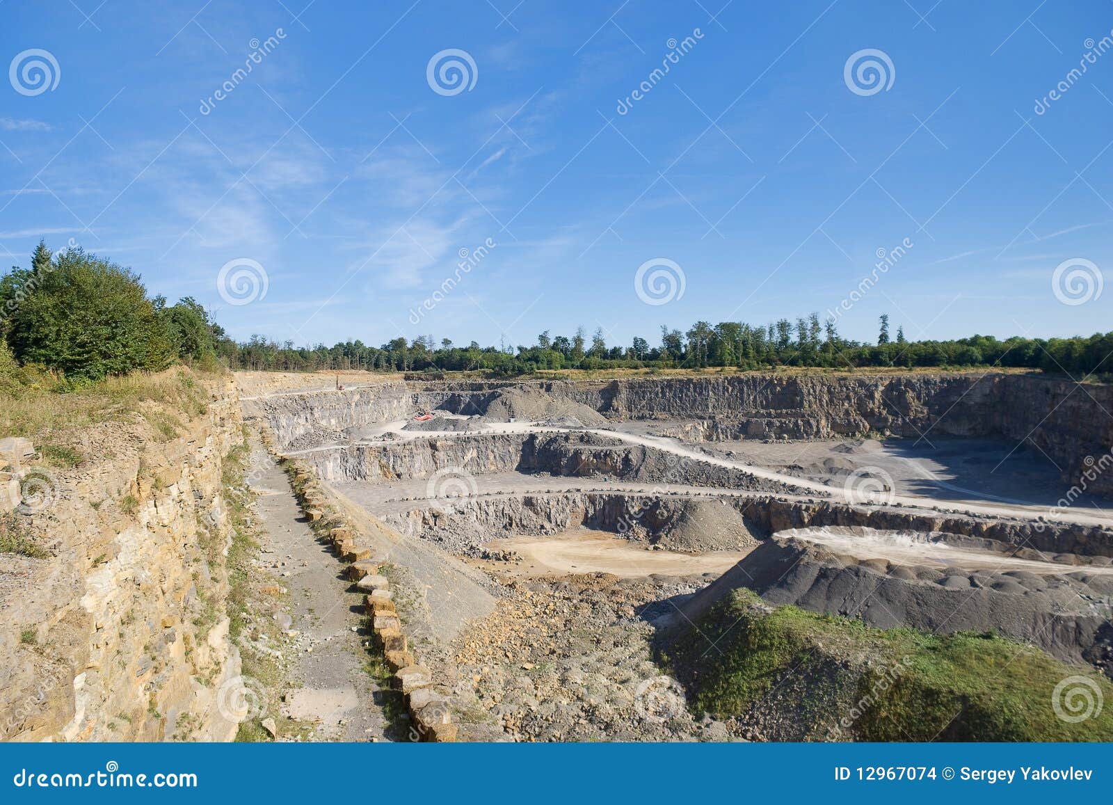 Quarry stock photo. Image of engineering, lower, stone - 12967074