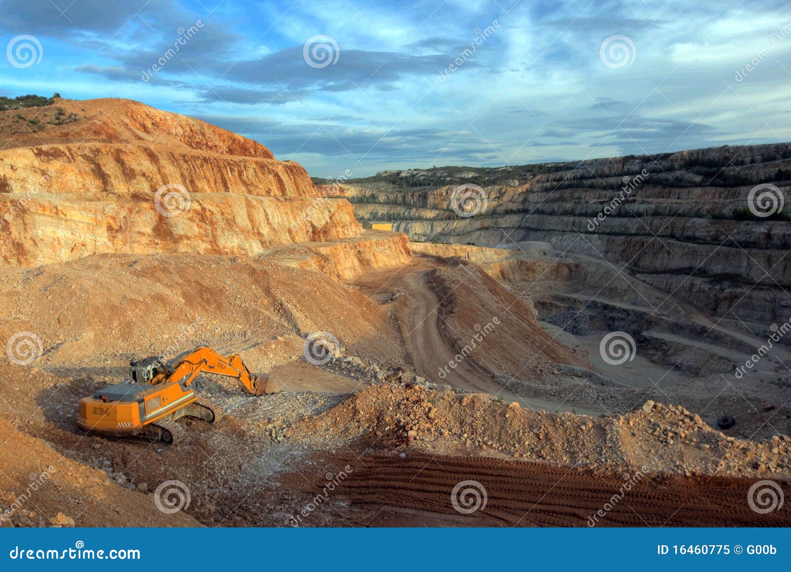 Quarry stock image. Image of nature, geology, miner, gold - 16460775