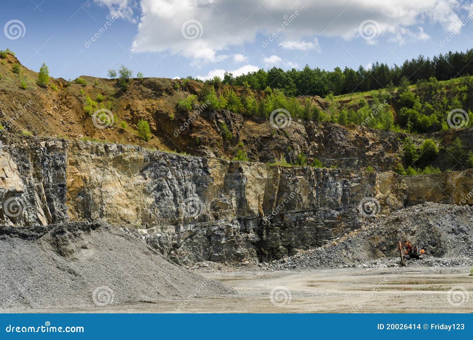 Quarry stock photo. Image of rock, nature, gravel, quarry - 20026414