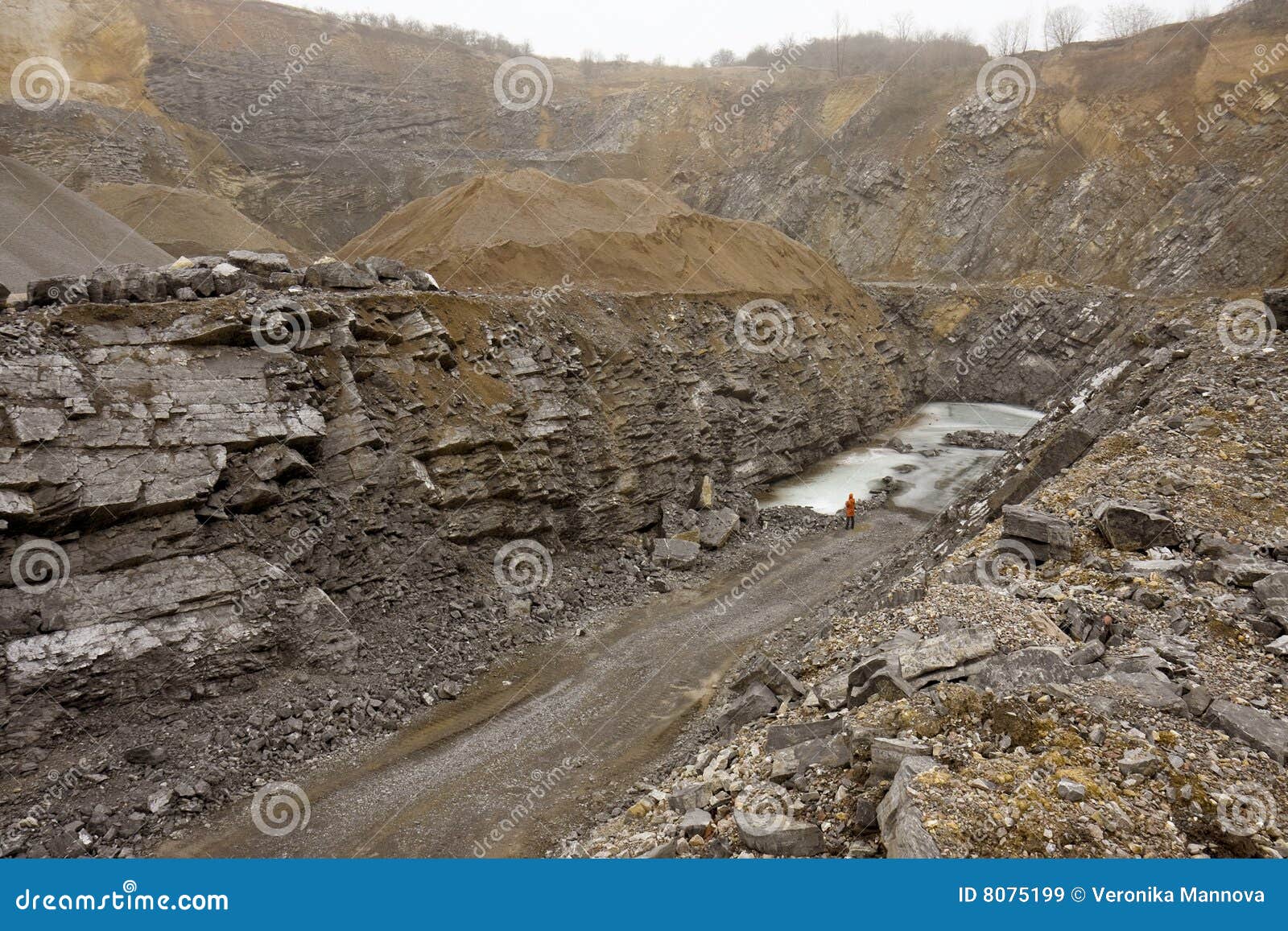 Quarry stock image. Image of water, center, mineral, rock - 8075199