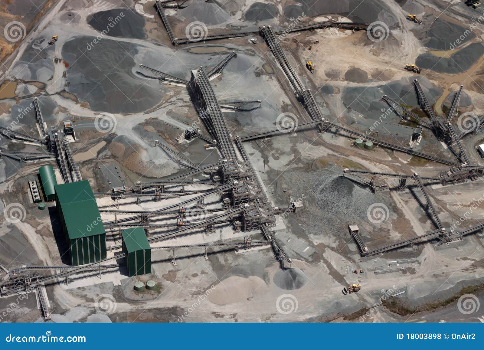 Quarry Aerial View stock photo. Image of mechanical, copy - 18003898