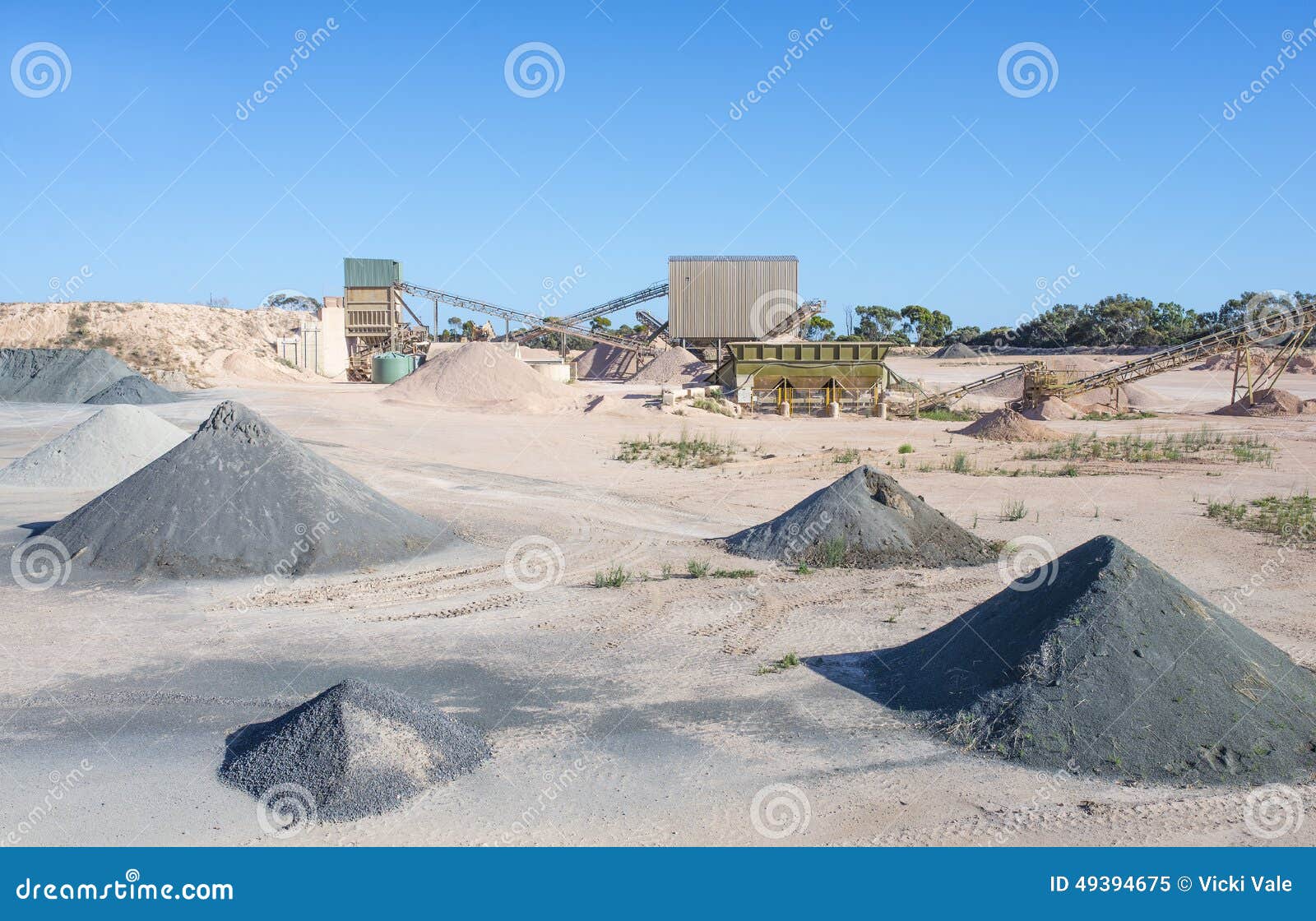 Quarry and Asphalt Processing Plant. Stock Image - Image of asphalt ...
