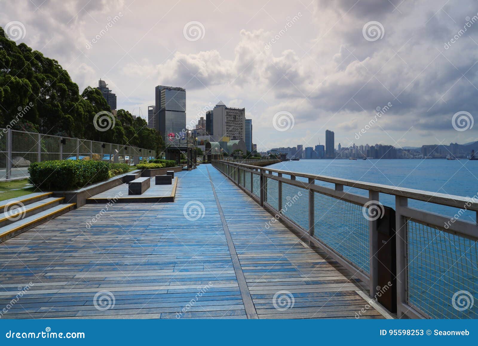 Quarry Bay Promenade at 2017 Summer Editorial Stock Photo - Image of ...