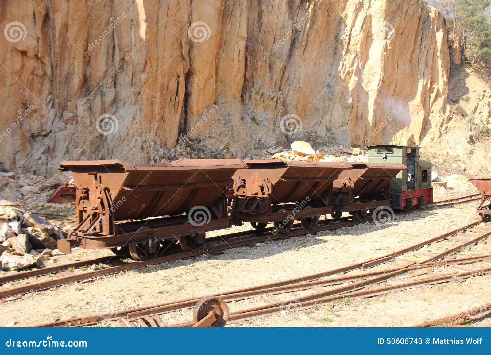 Quarry stock image. Image of rock, materials, locomotive - 50608743